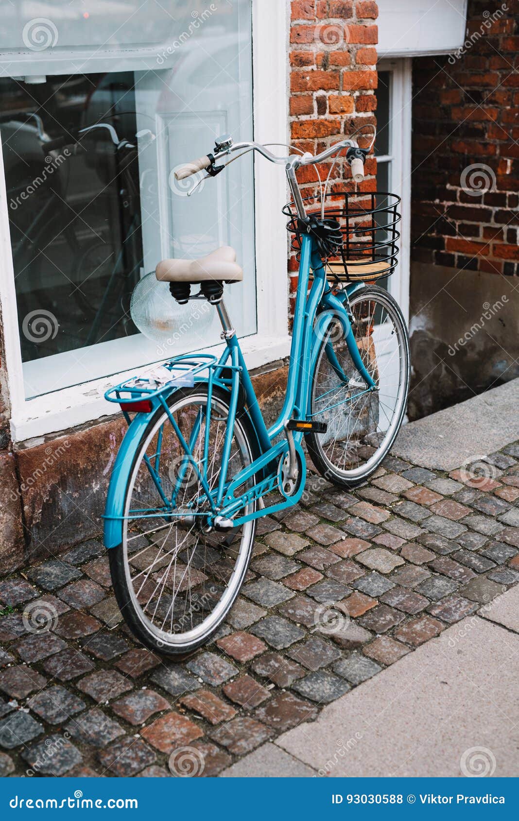Blue bicycle stock photo. Image of europe, lifestyle - 93030588