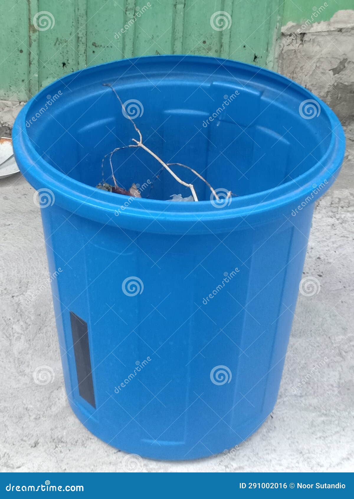 The Blue and Big Container for Trash Stock Photo - Image of blue ...