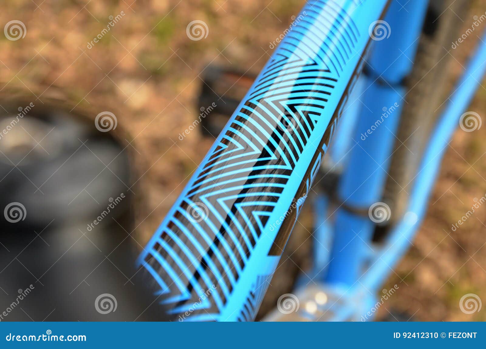 Blue bike frame ornament stock photo. Image of driver - 92412310