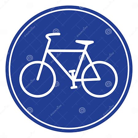 Blue bike icon stock vector. Illustration of pedal, bike - 10576455