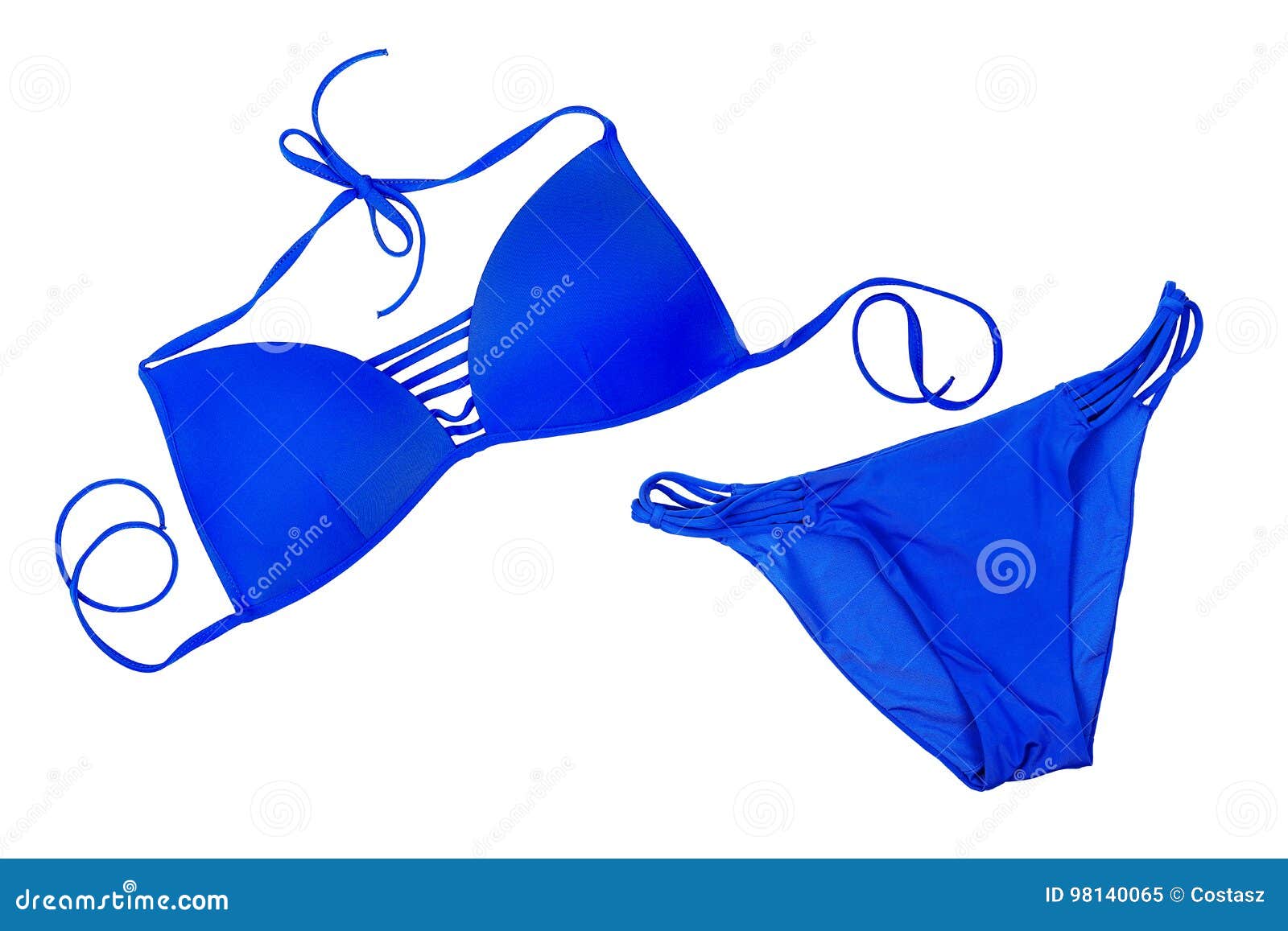 Blue bikini stock image. Image of swimwear, vacation - 98140065