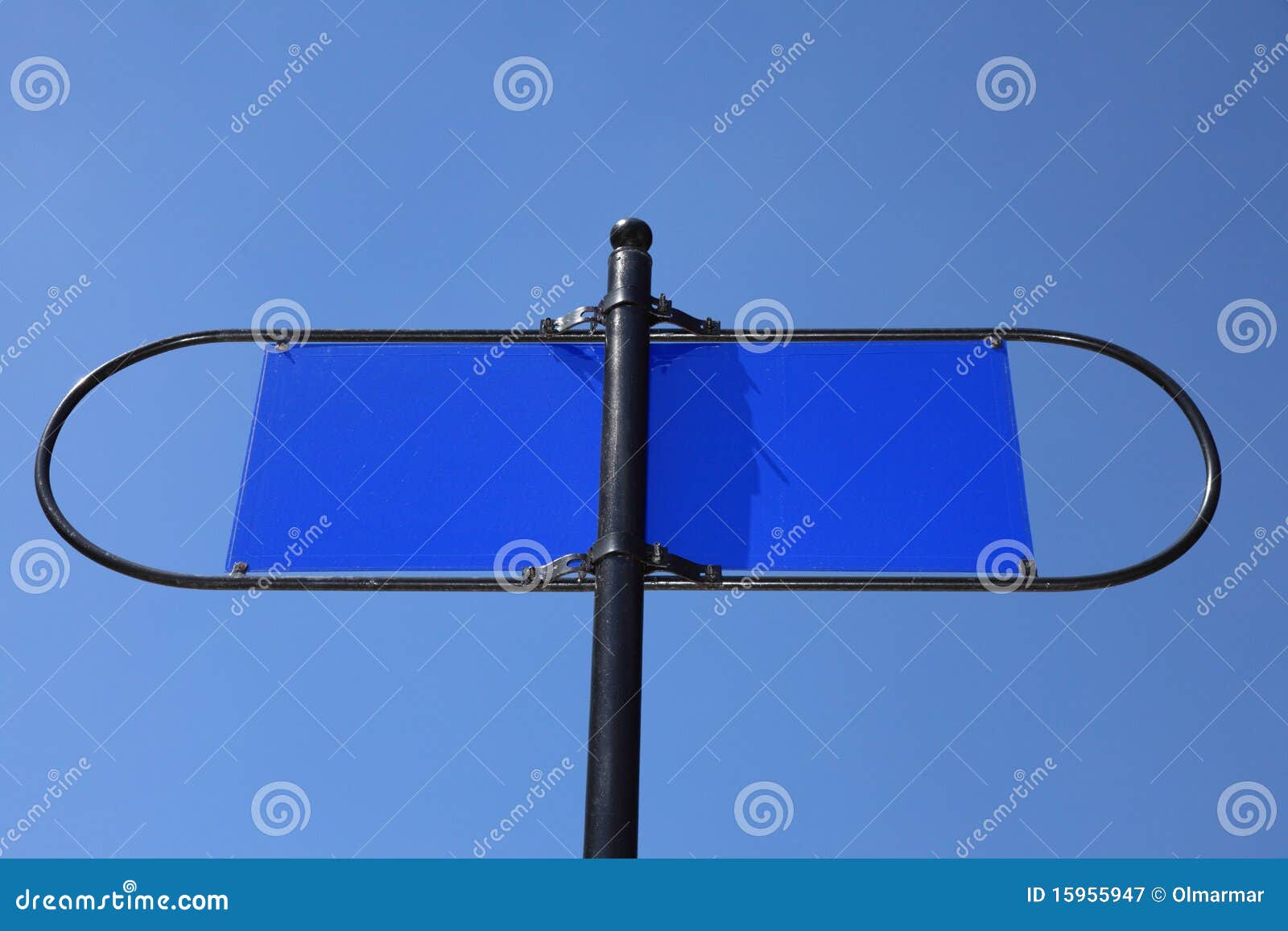 Blue billboard stock image. Image of blue, marketing - 15955947