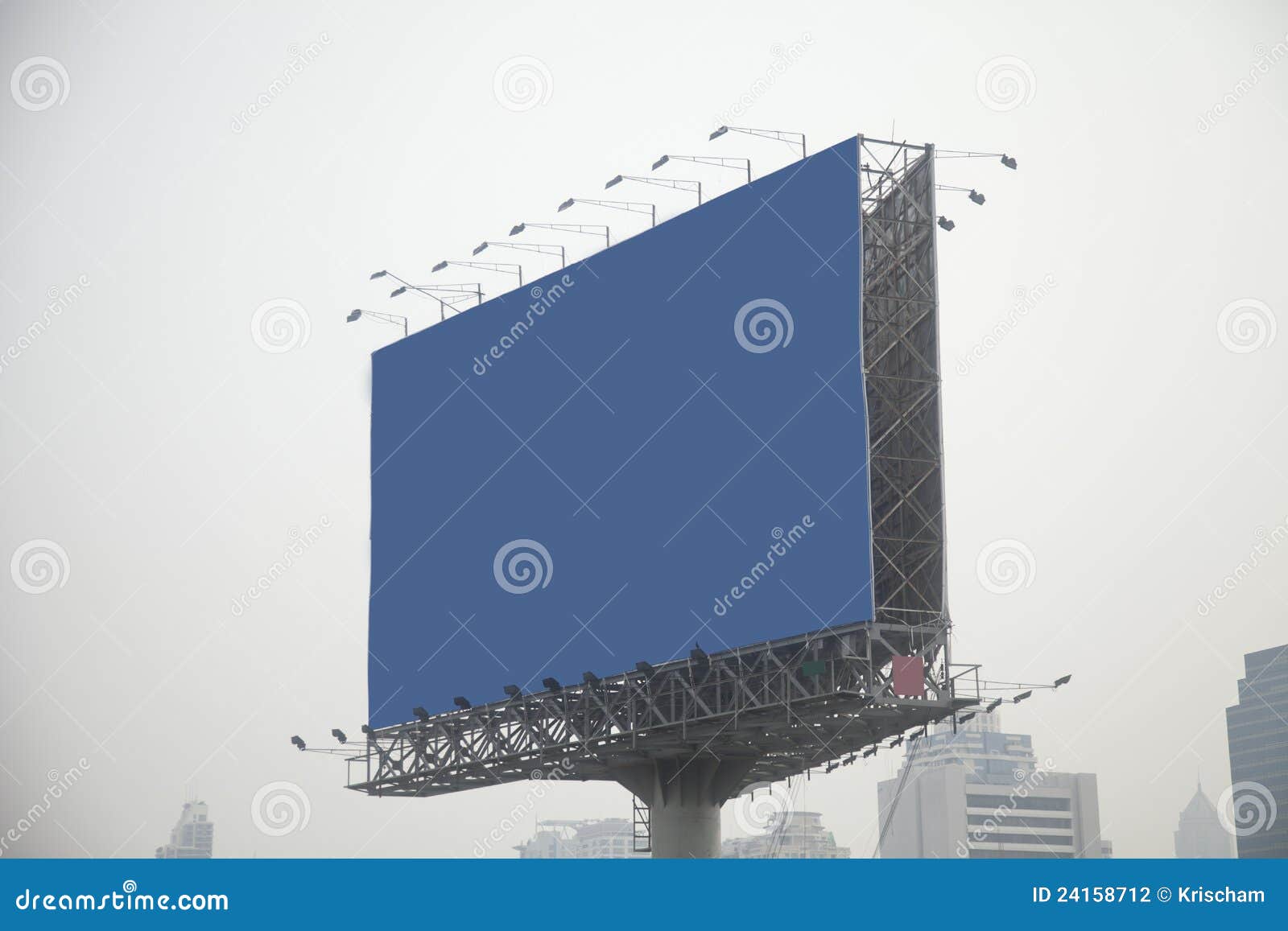 Blue billboard stock photo. Image of advertisement, copy - 24158712