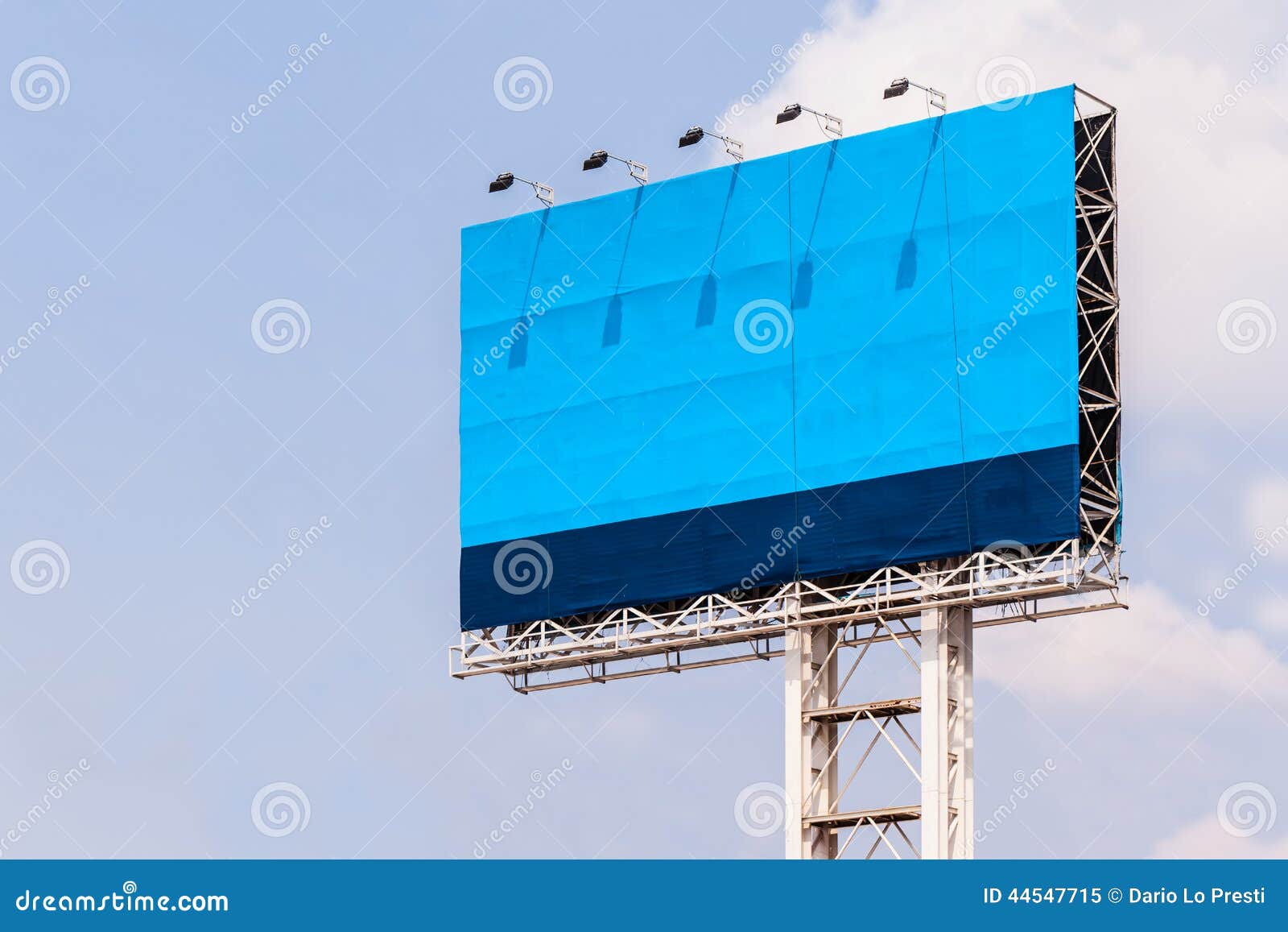 Blue Billboard stock image. Image of customizable, display - 44547715