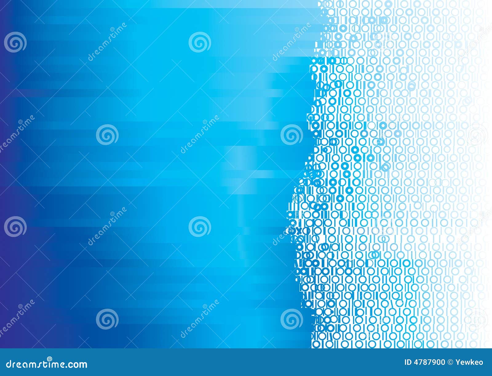 Blue binary stock vector. Illustration of code, generated - 4787900