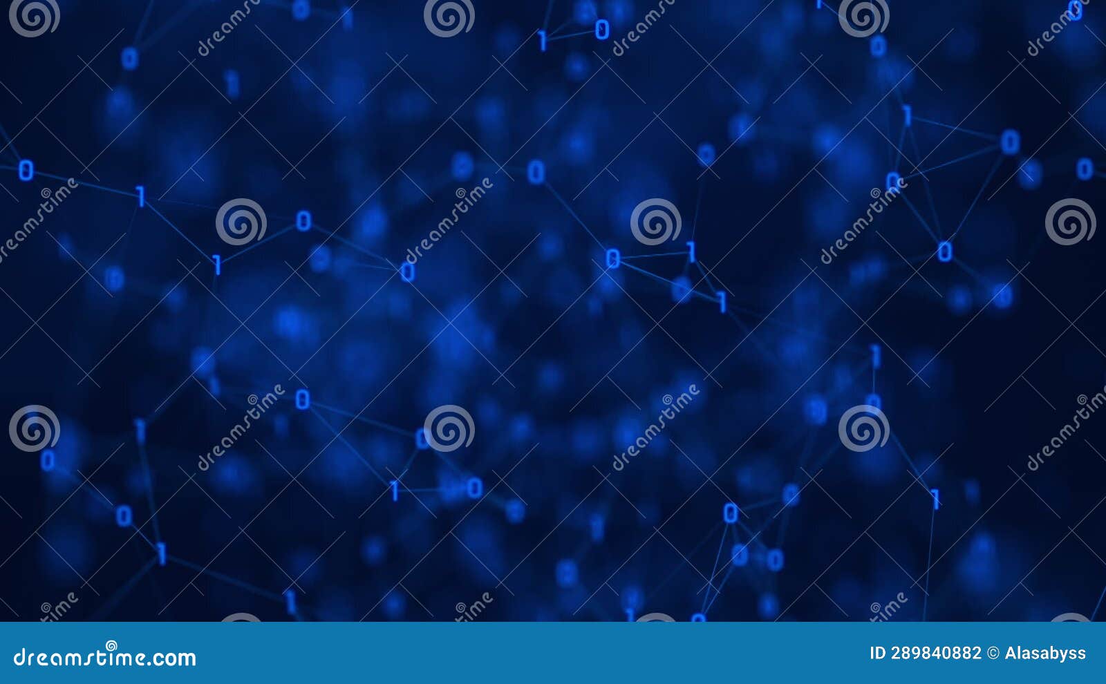 Blue Binary Code Plexus Technology Background Stock Footage Video Of Glow Communication