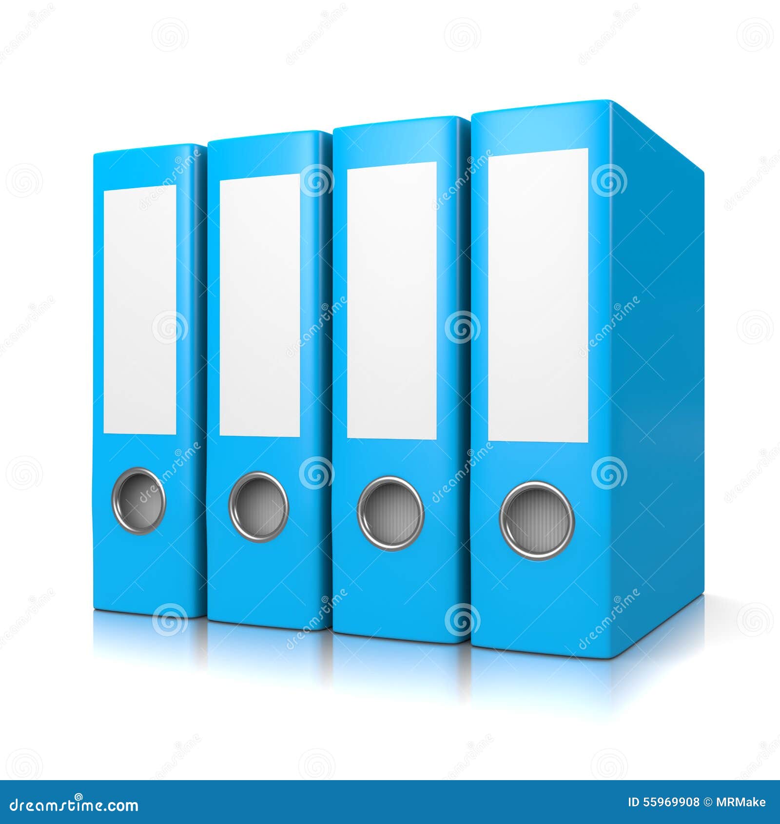 Blue Binders stock illustration. Illustration of white - 55969908