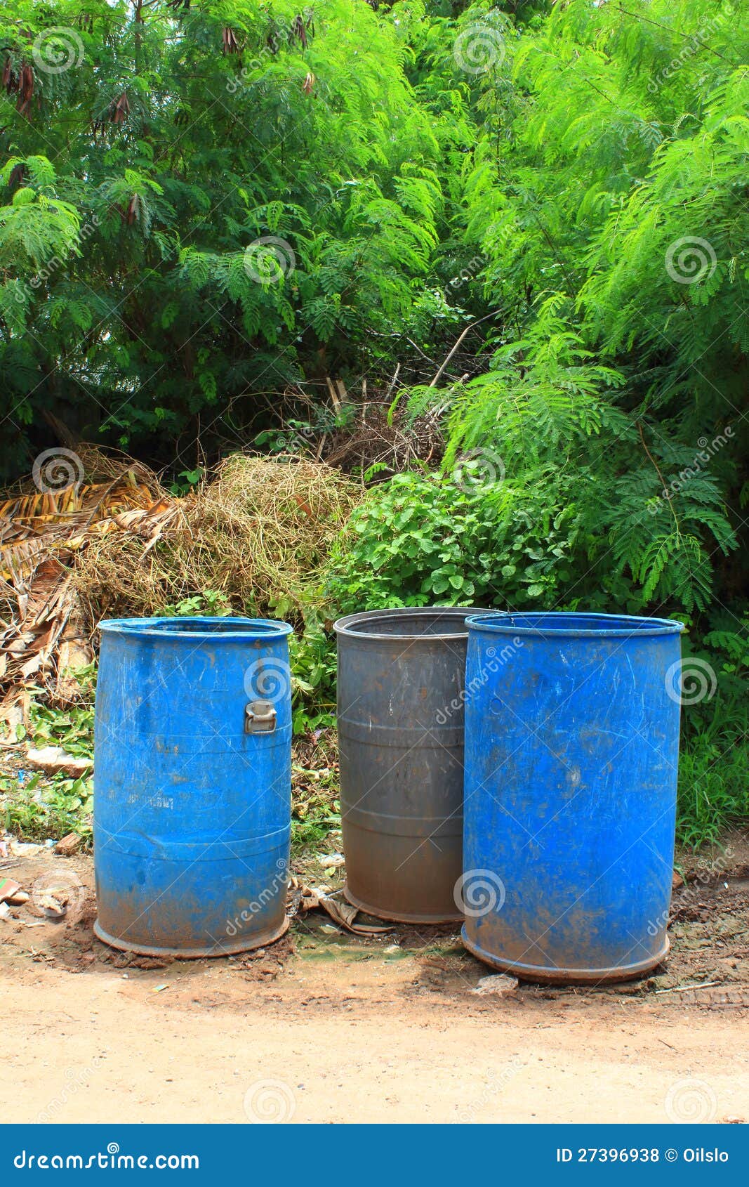 Trash Placed In Old Rusty Metal Crates Royalty-Free Stock Photography ...