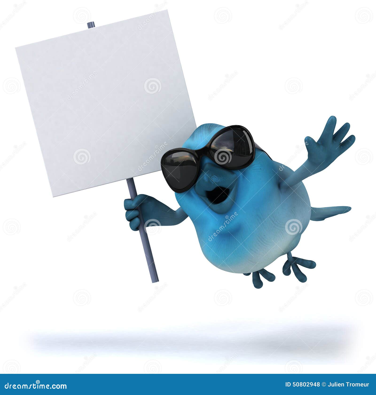 Blue bird stock illustration. Illustration of question - 50802948