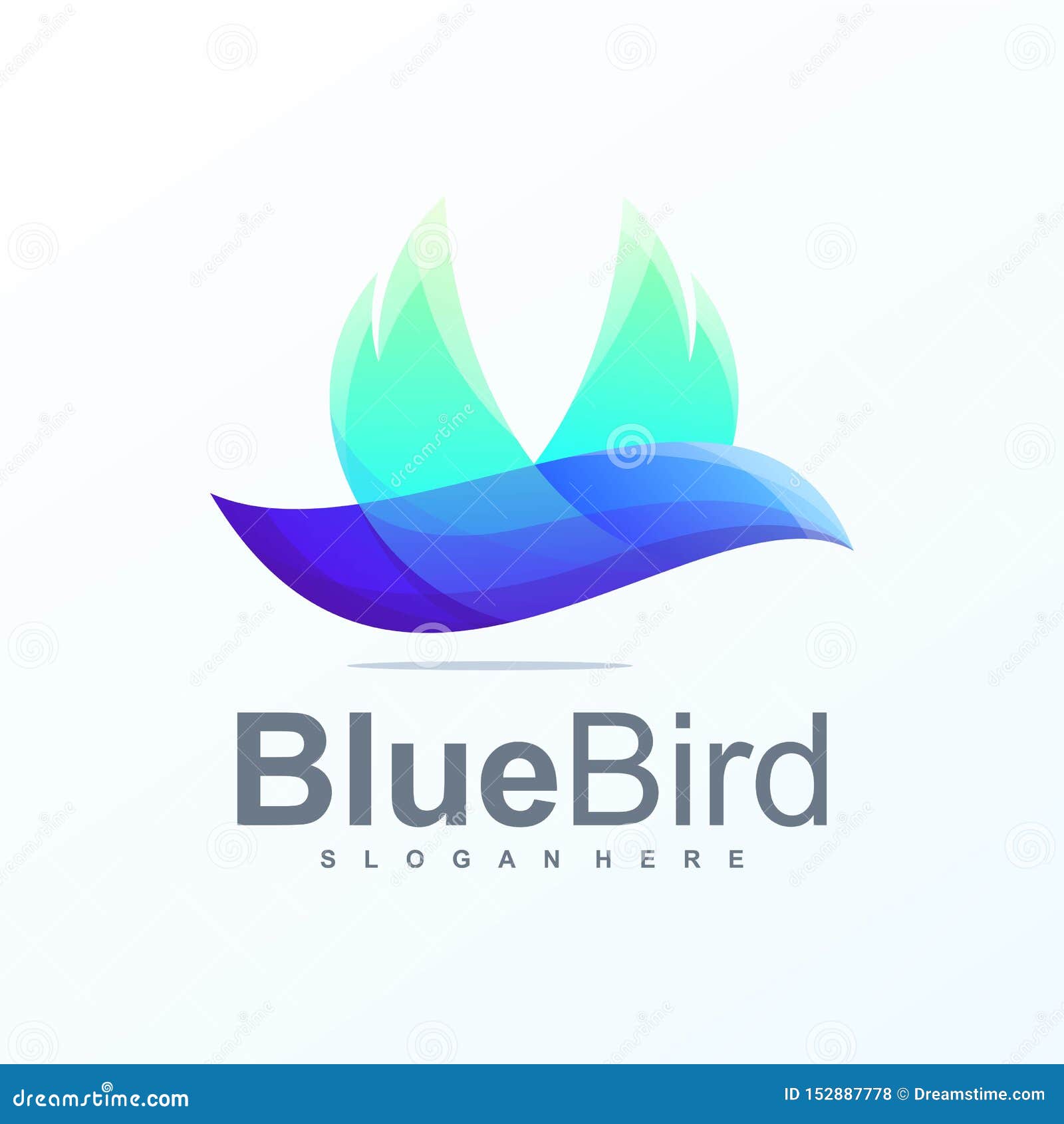 Blue Bird Logo Design Ready To Use Stock Vector - Illustration of blue ...