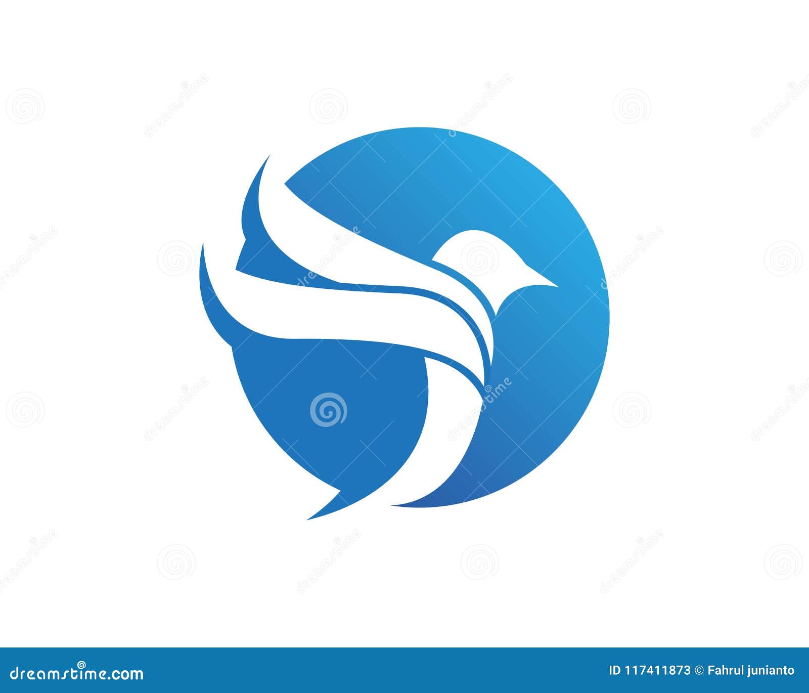 Blue Bird Logo Design Vector Stock Vector - Illustration of stylized ...