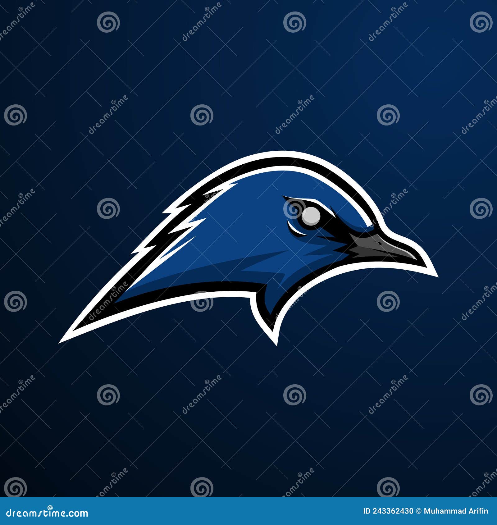 Blue Bird Head Mascot Logo - Animals Mascot Esports Logo Vector ...