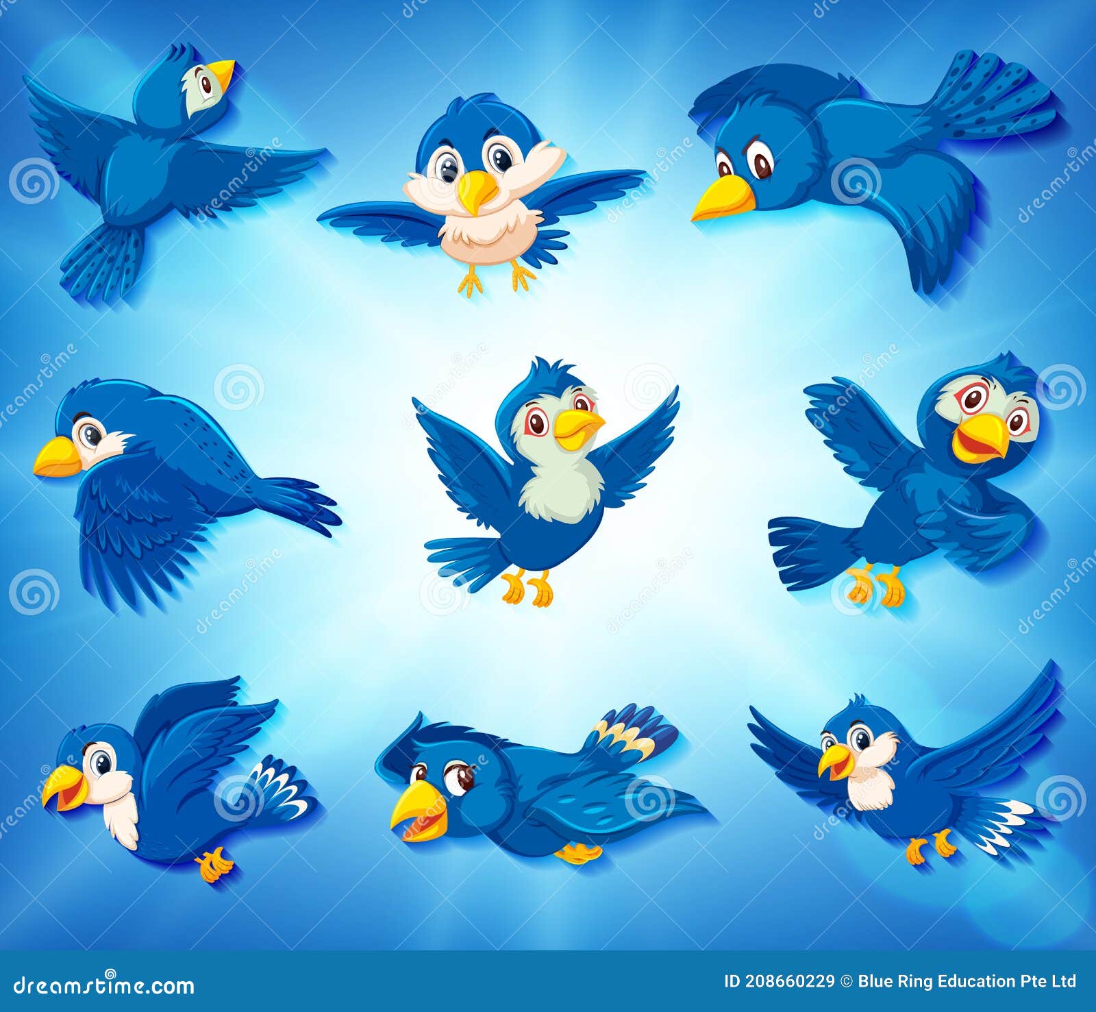 Blue Position Pin Icon Cartoon Vector | CartoonDealer.com #120457597