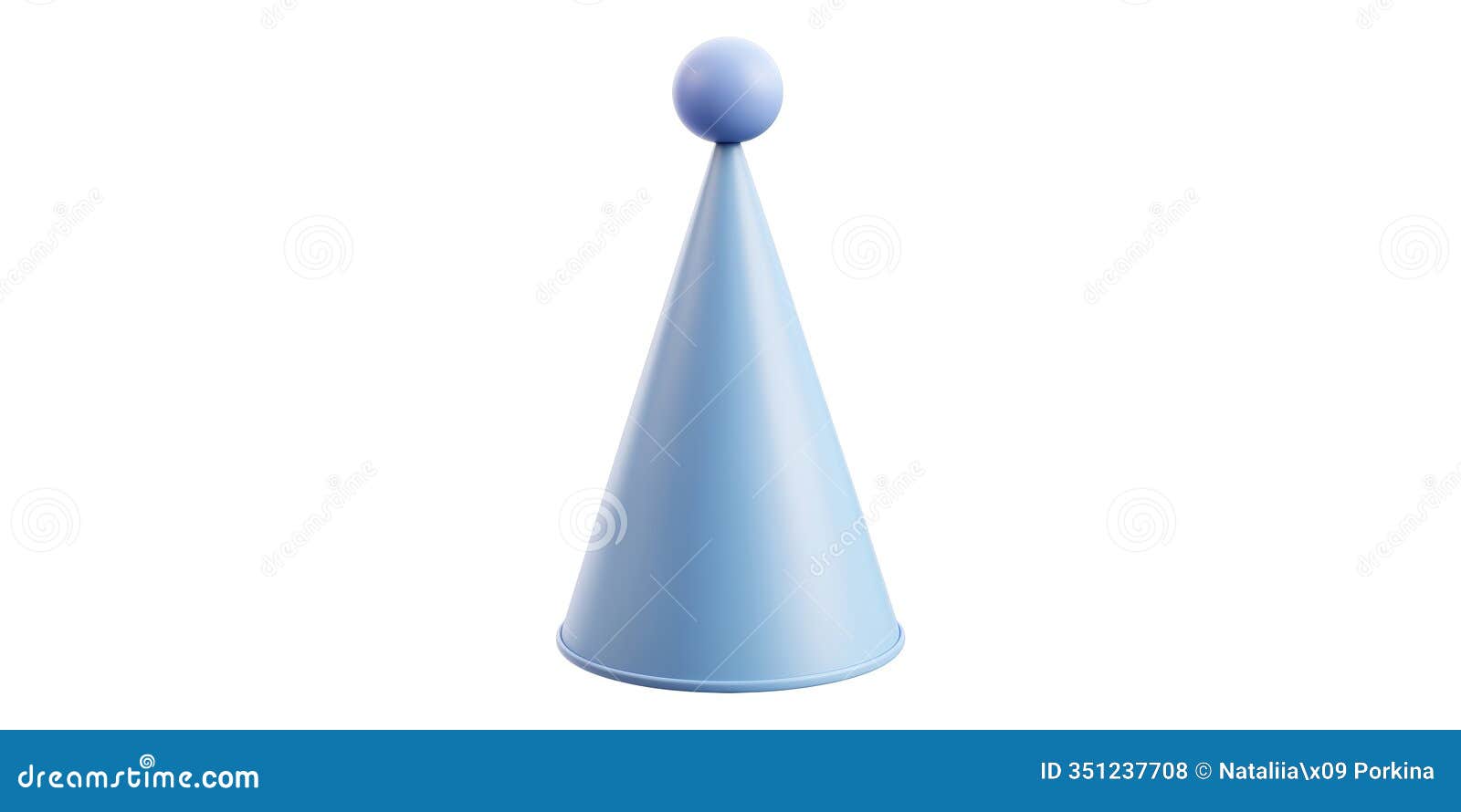 Blue Birthday Cap Isolated on Transparent Background Stock Illustration ...