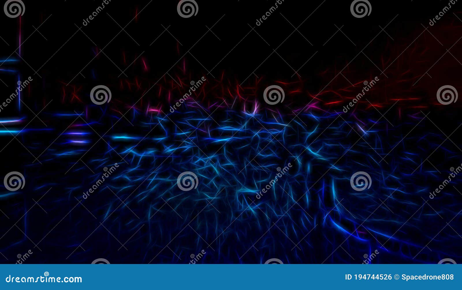 Blue & a Bit Red Neon Strokes Illustration Backdrop Stock Illustration ...