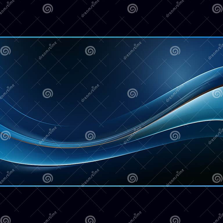 A Blue and Black Background with Wavy Lines Stock Illustration ...