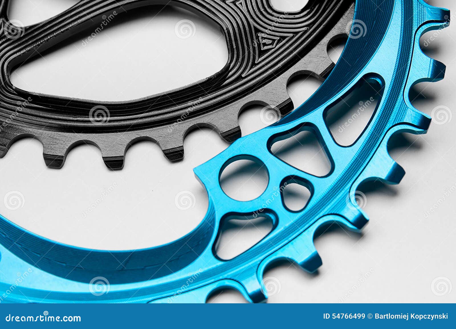 Blue and Black Bicycle Chainring Stock Image - Image of gear, iron ...