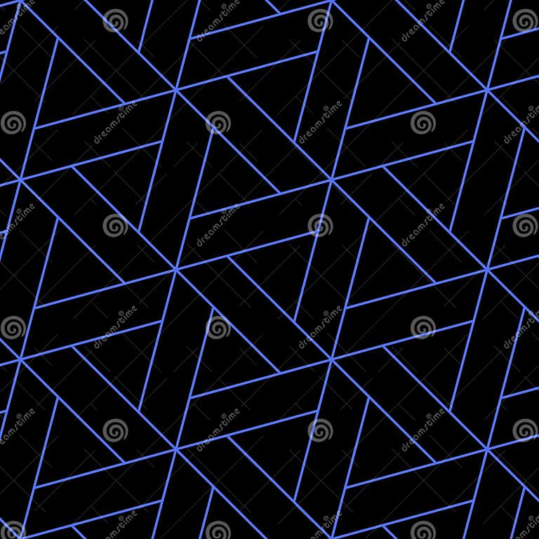 Blue and Black Geometric Patterns Stock Illustration - Illustration of ...
