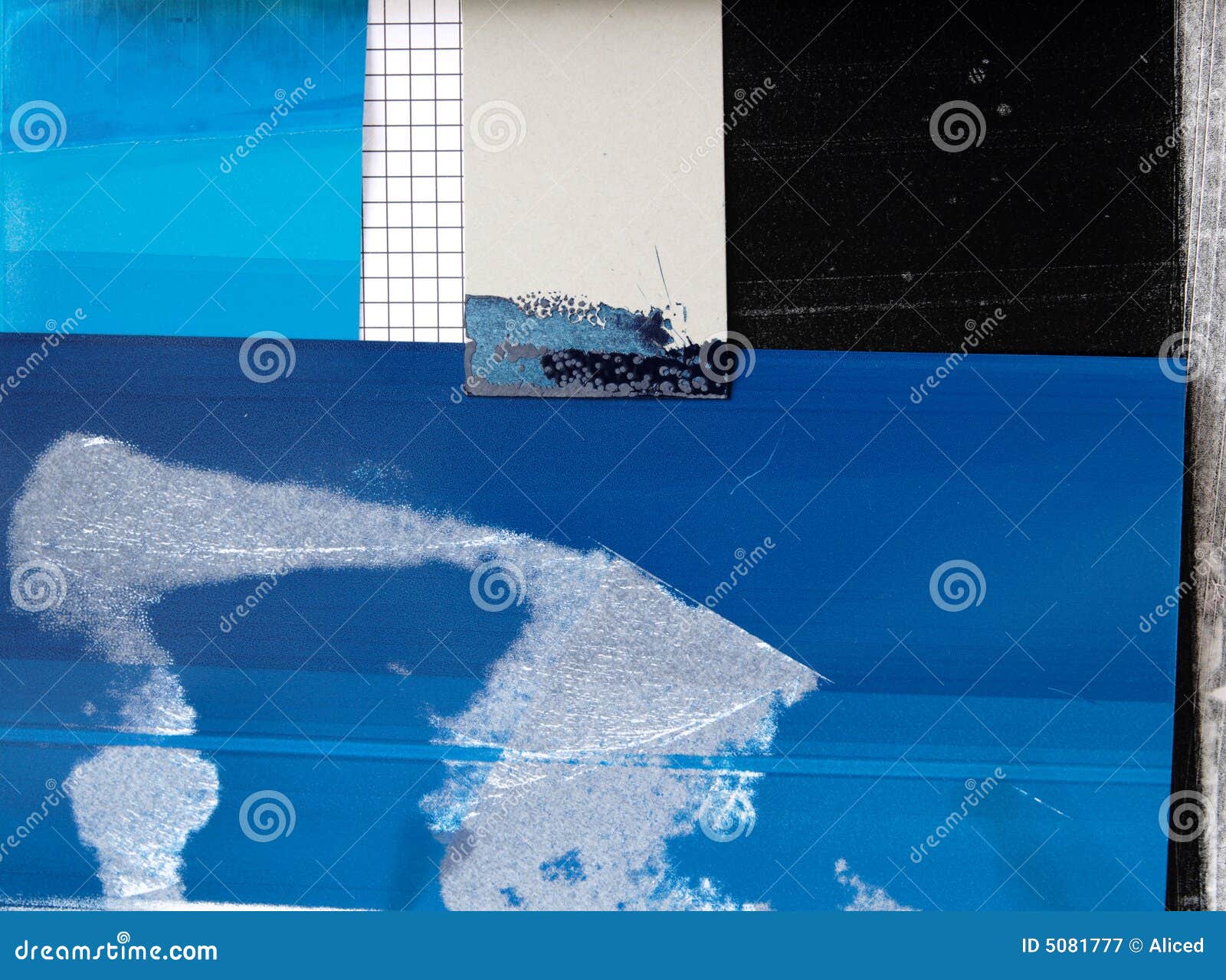Blue and Black Paper Collage Background Stock Image - Image of gray ...