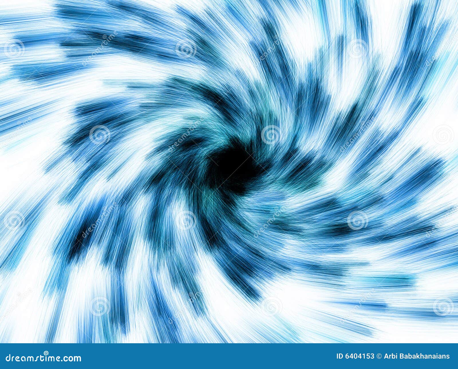 Blue & Black Particles In Vortex Arrange Stock Photos - Image: 6404153