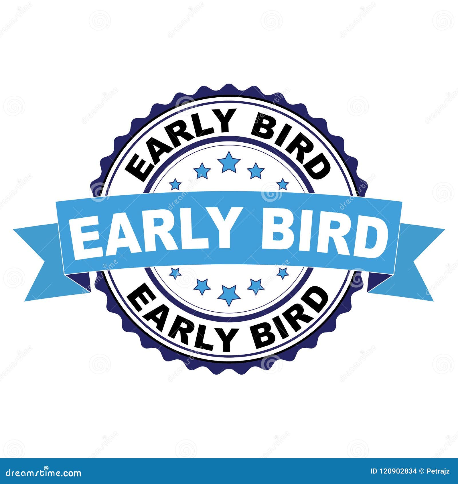 Rubber Stamp with Early Bird Concept Stock Vector - Illustration of ...