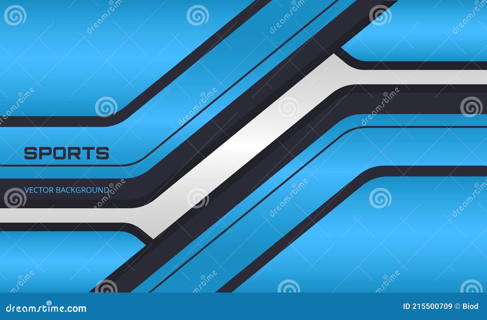 Blue and Black Sport Background with Abstract Shapes Stock Vector ...