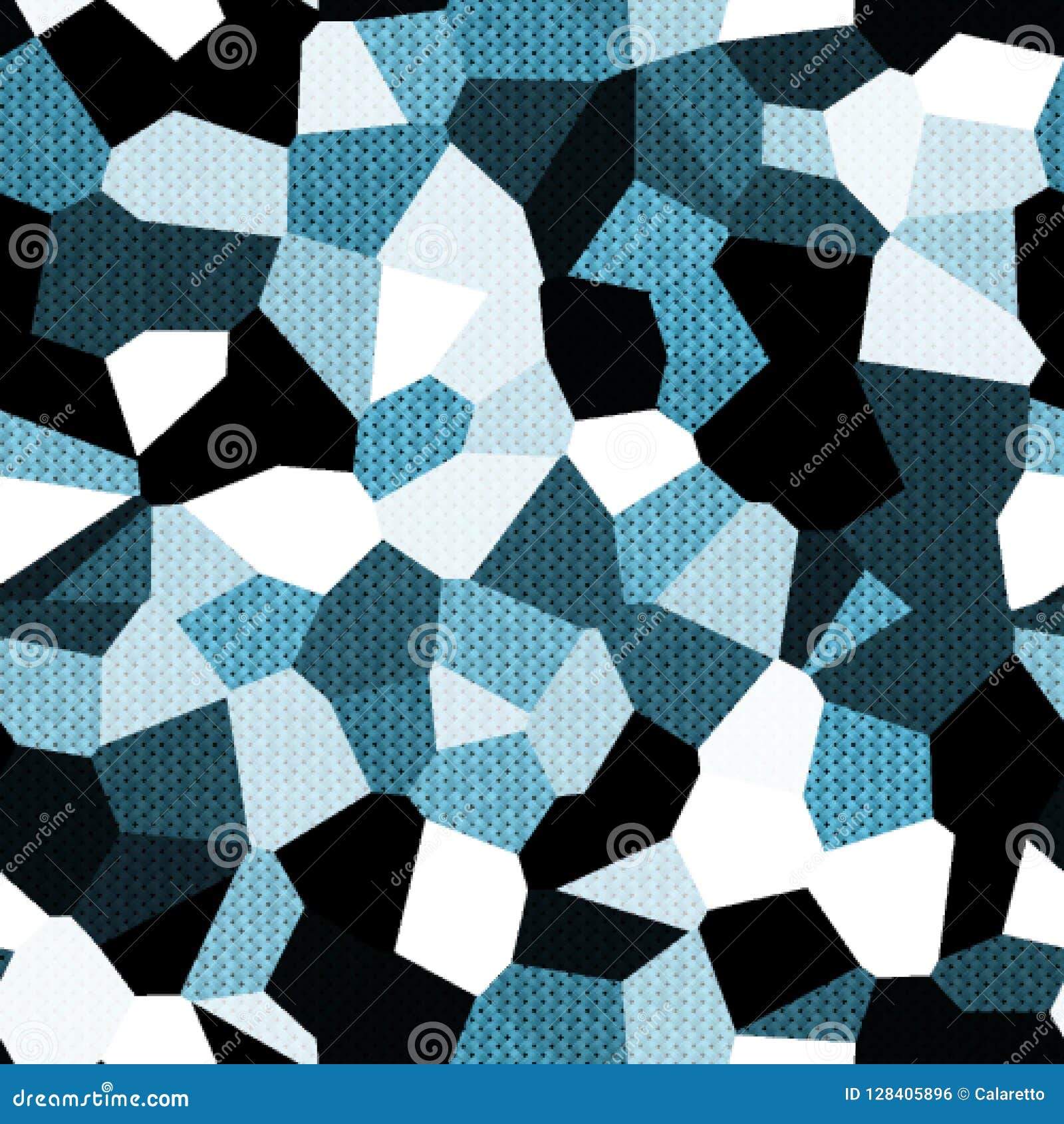 Blue Black White Seamless Pattern Stock Vector - Illustration of ...