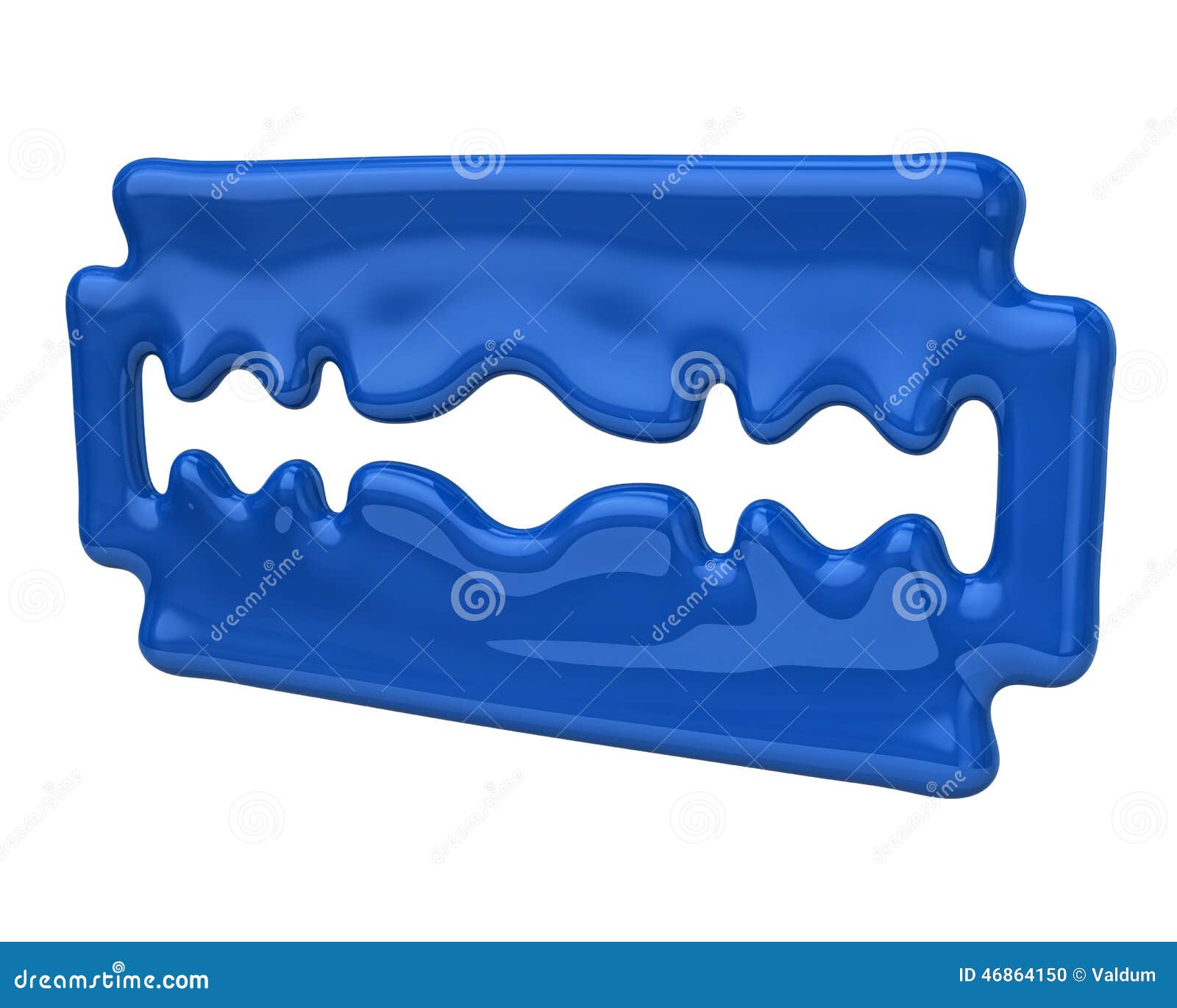 Blue blade razor icon stock illustration. Illustration of blue - 46864150