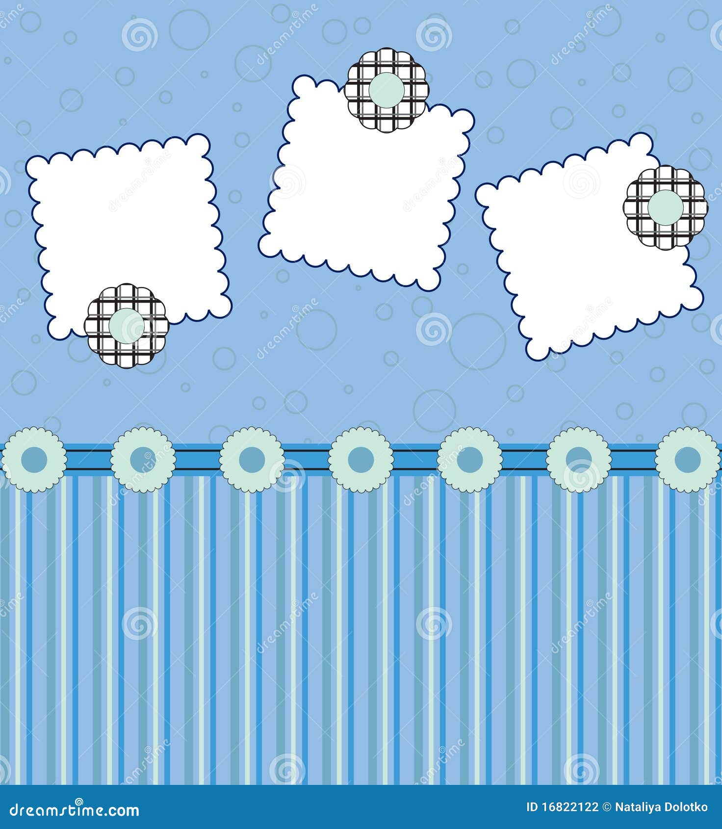 Blue blank card stock vector. Illustration of printing - 16822122