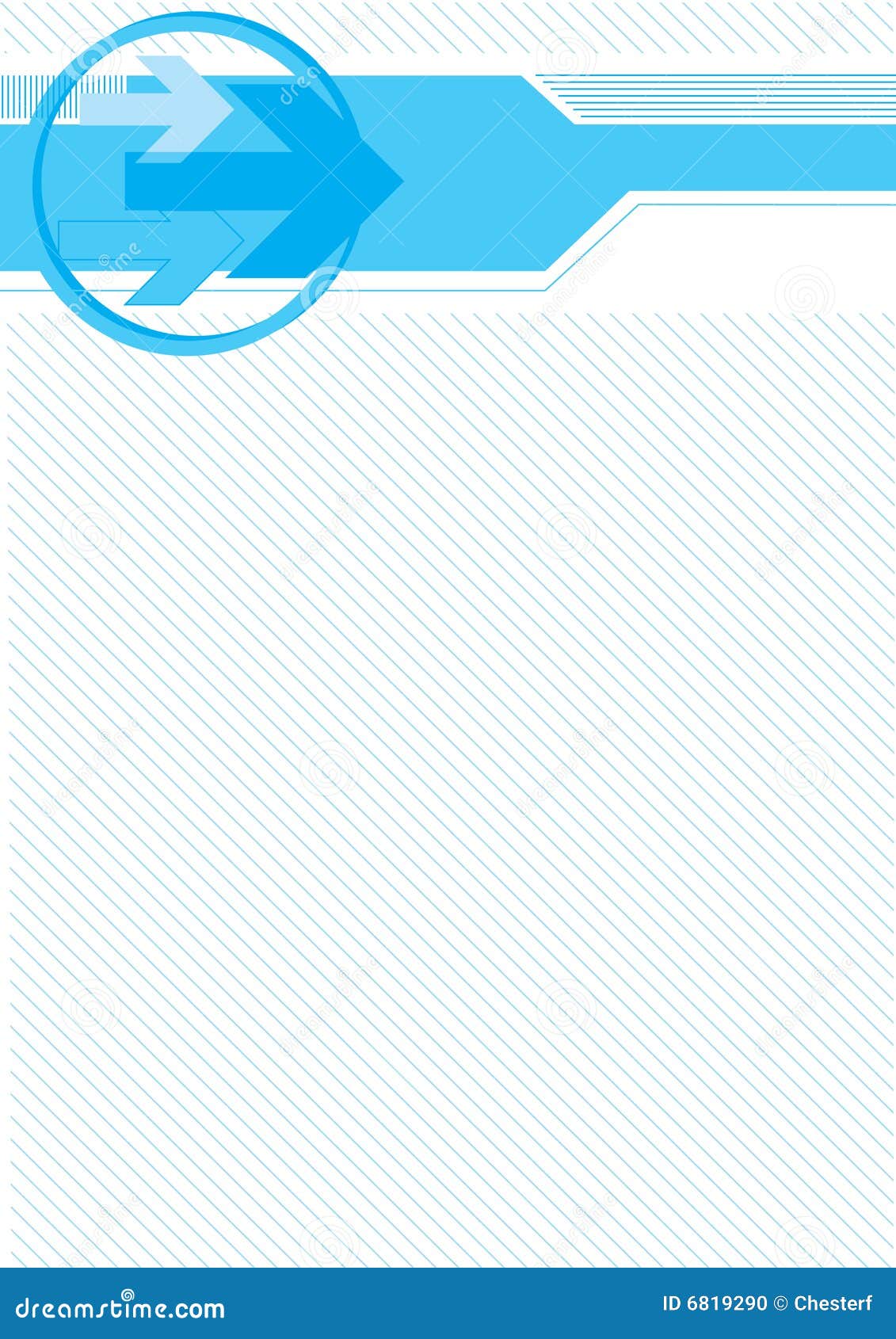 Blue blank corporate stock vector. Illustration of shapes - 6819290