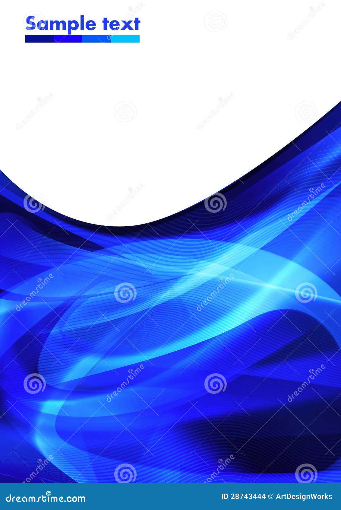 Blue blank design stock illustration. Illustration of design - 28743444