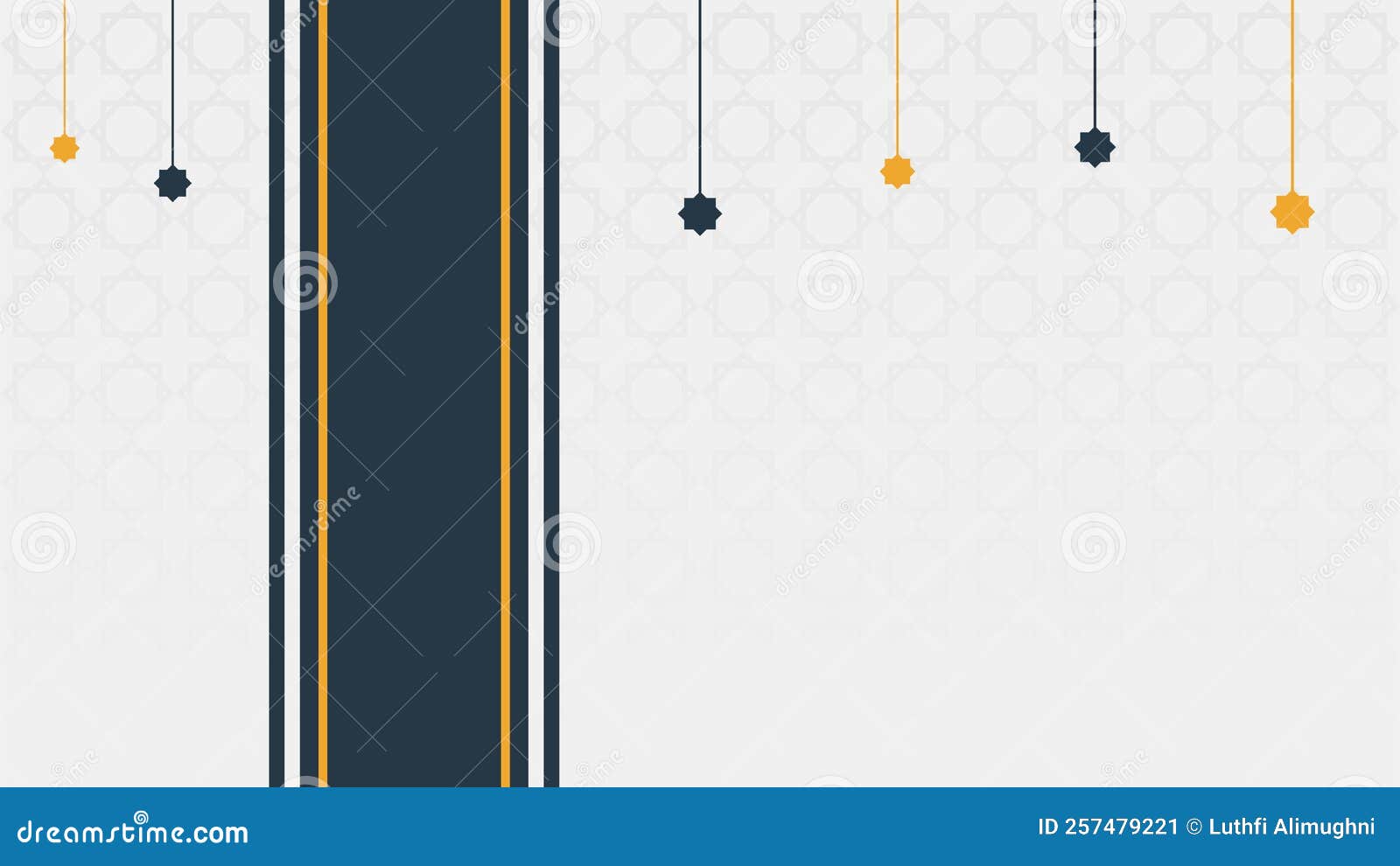 Blank Islamic Background For Eid Or Ramadan In Paper Style Cartoon ...