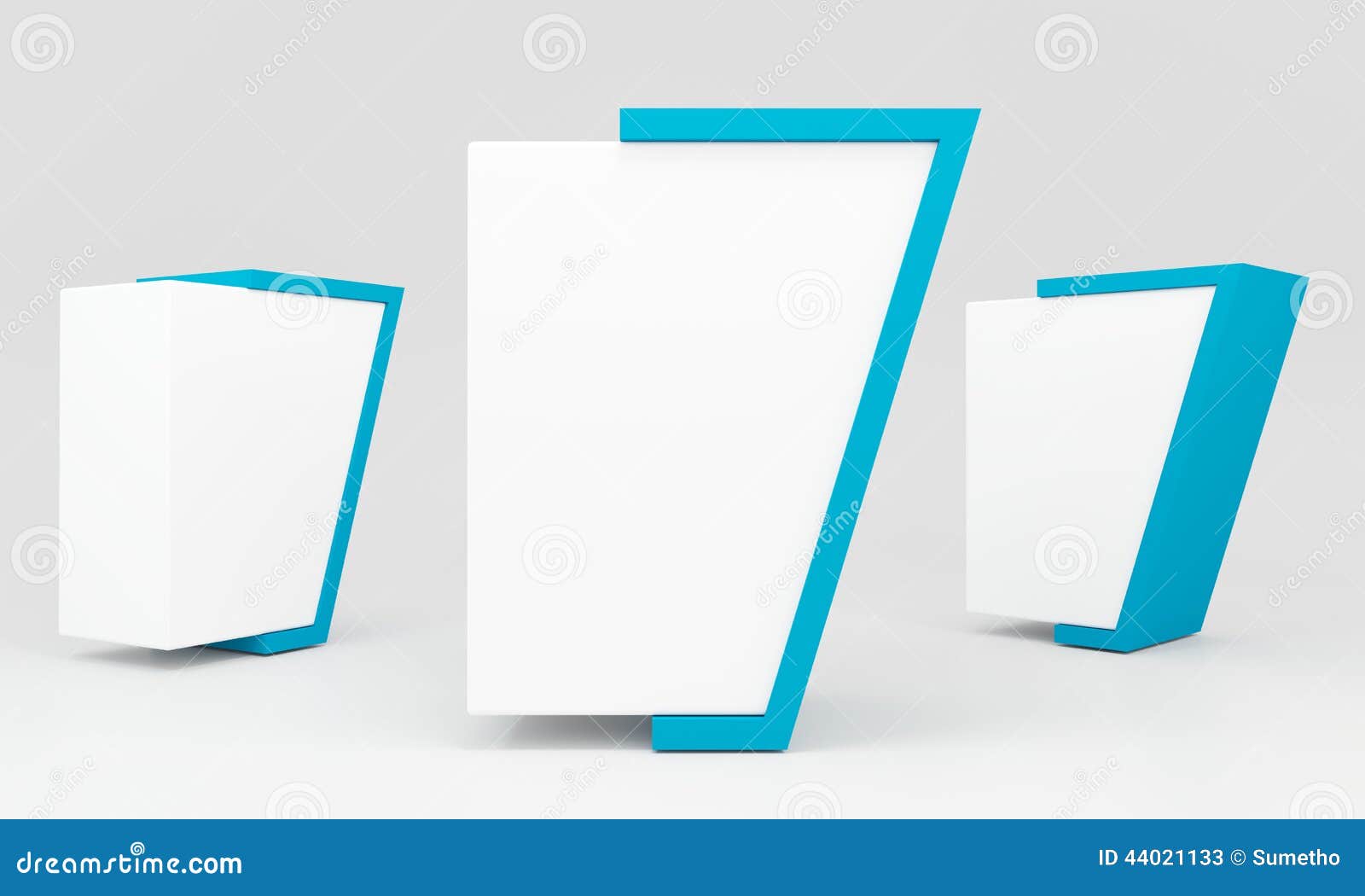 Blue blank lightbox stock illustration. Illustration of street - 44021133