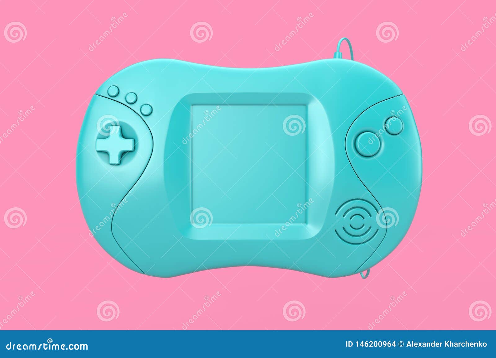 Portable Video Game. Cute Game Console Vector Illustration. Gaming ...