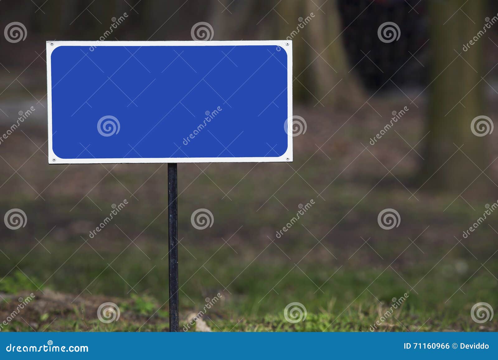 Blue blank road sign stock photo. Image of sign, blank - 71160966