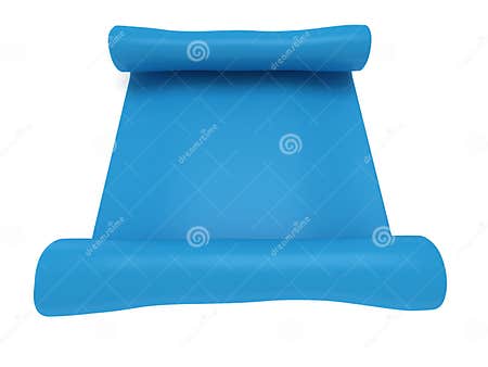 Blue Blank Scroll Paper. Manuscript Stock Illustration - Illustration ...