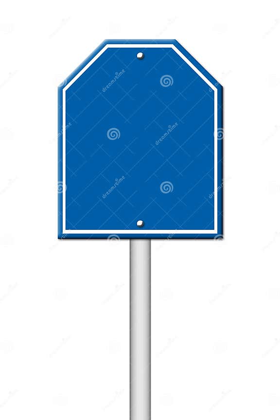 Blue blank sign stock illustration. Illustration of color - 31431091