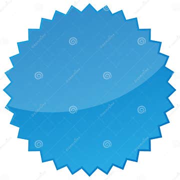Blue Blank Sticker, Stamp, Vector Illustration Stock Vector ...