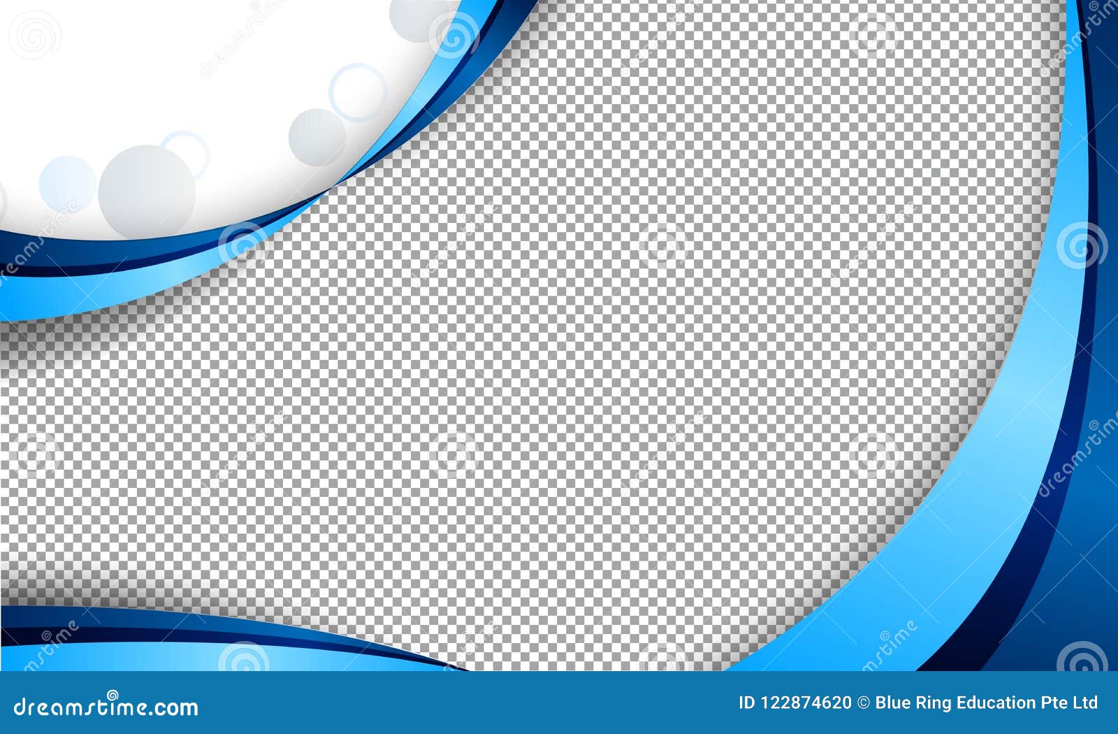 A blue blank template stock vector. Illustration of symbol - 122874620