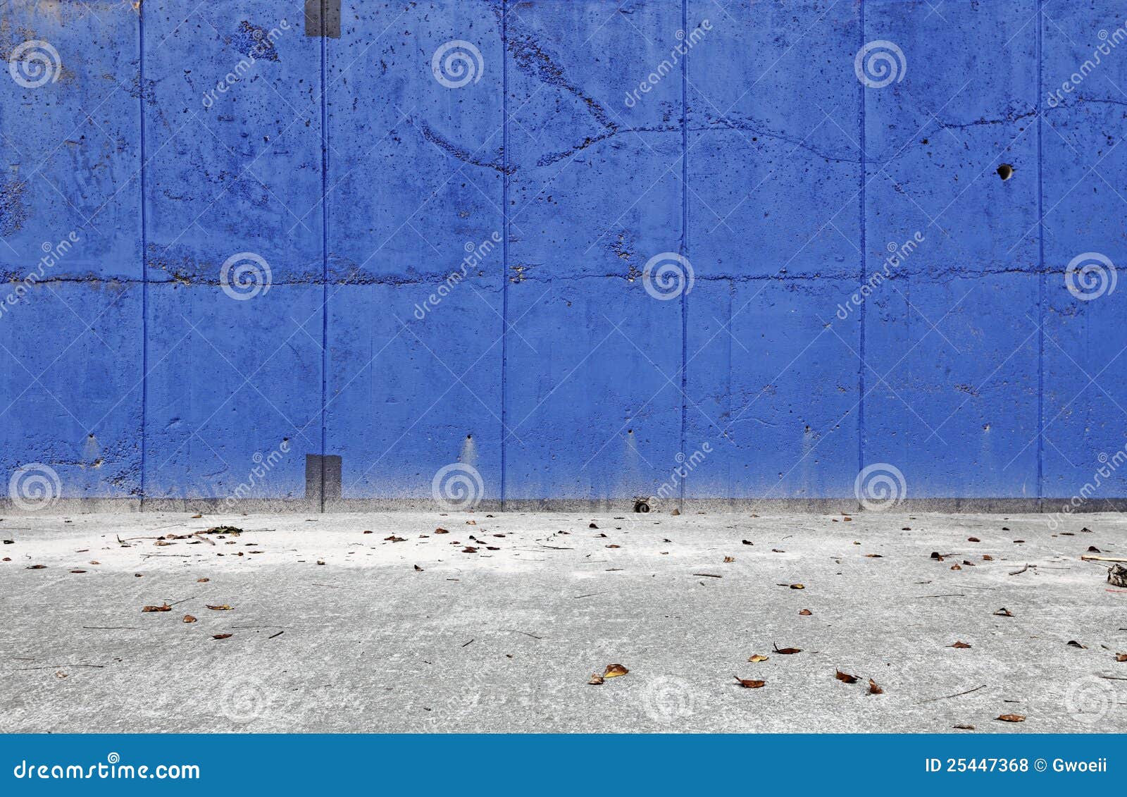 Blue blank wall. stock photo. Image of design, blank - 25447368
