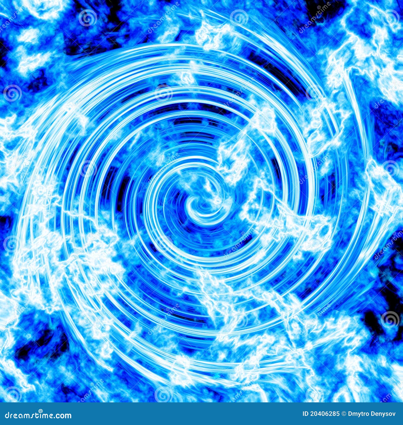 Blue blast with twirl stock illustration. Illustration of color - 20406285