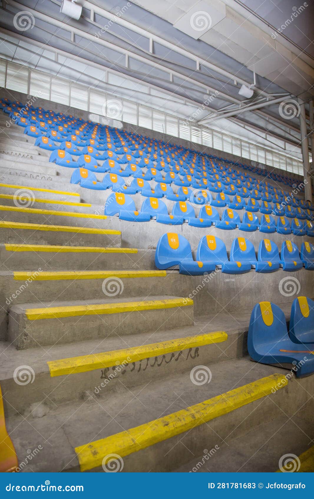 Bleachers in stadium stock image. Image of ancient, scrap - 281781683
