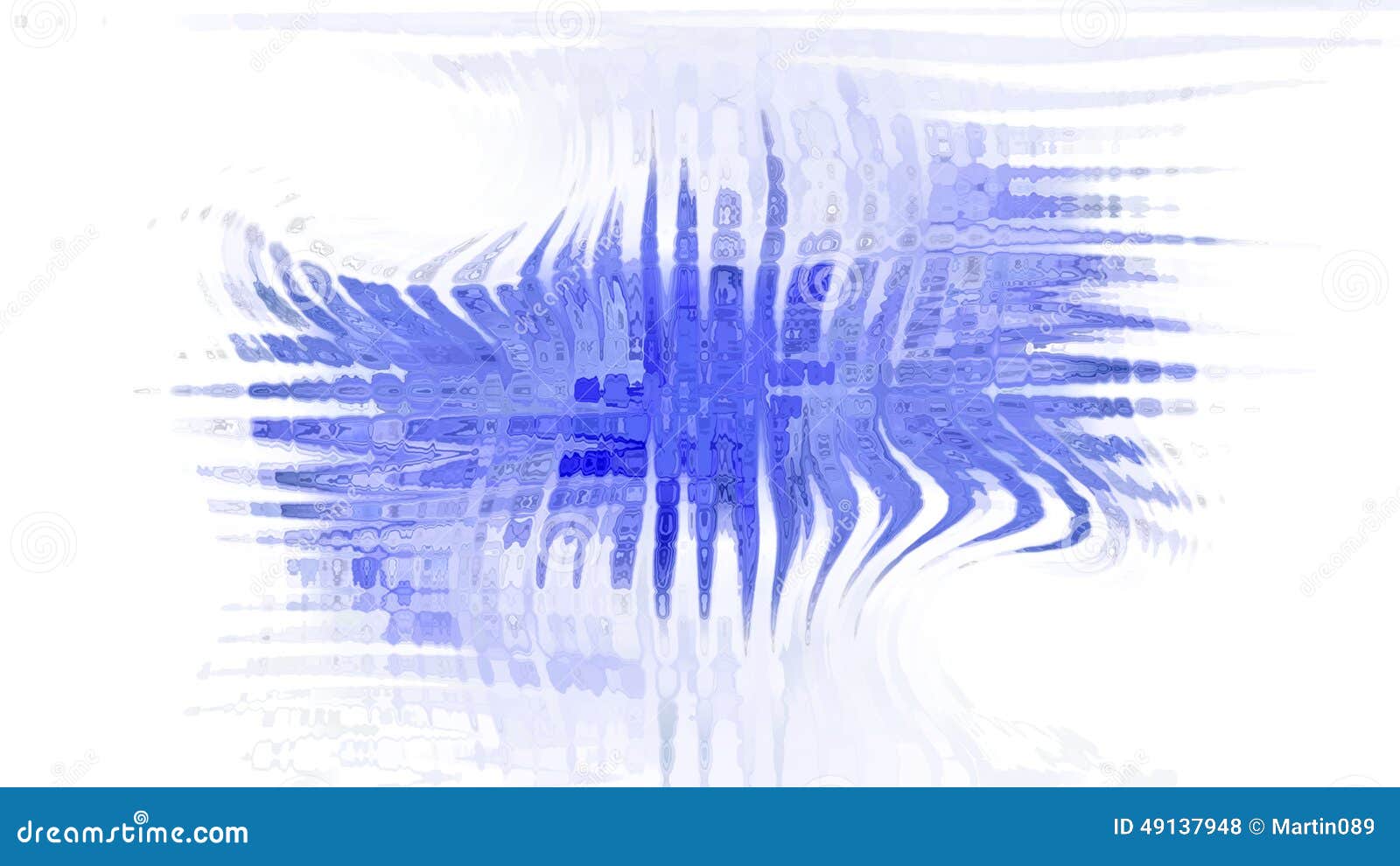 Blue Blob on White Background Stock Illustration - Illustration of ...