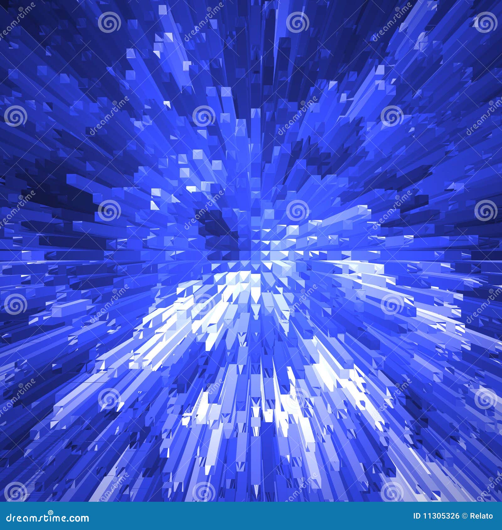 Blue blocks stock illustration. Illustration of crystal - 11305326