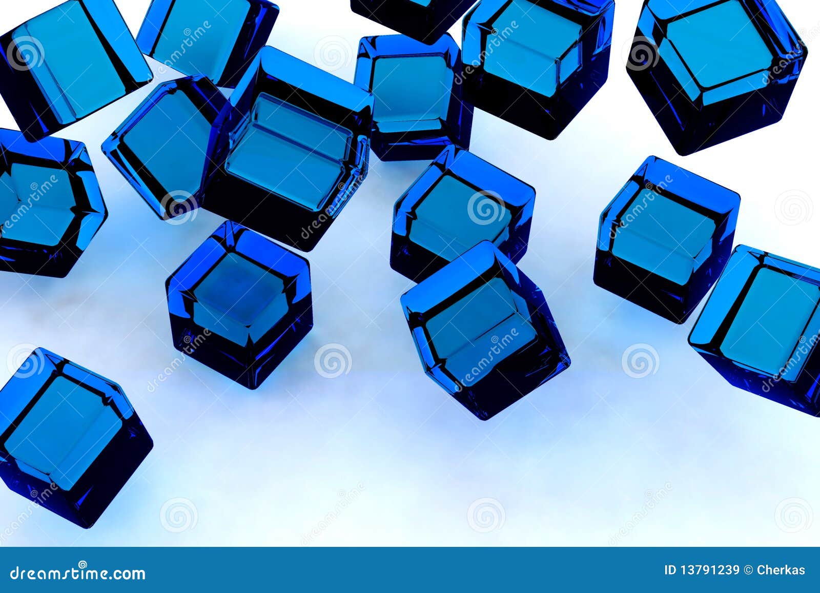 Blue blocks. stock illustration. Illustration of cube - 13791239