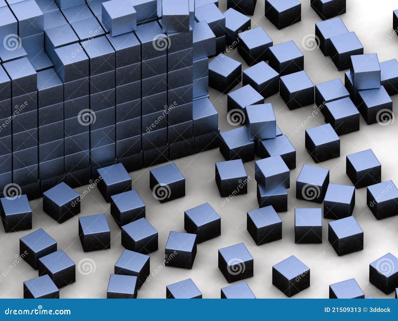 Blue blocks stock illustration. Illustration of elements - 21509313
