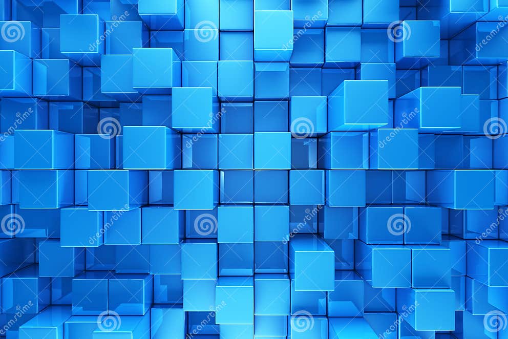 Blue blocks background stock illustration. Illustration of colourful ...