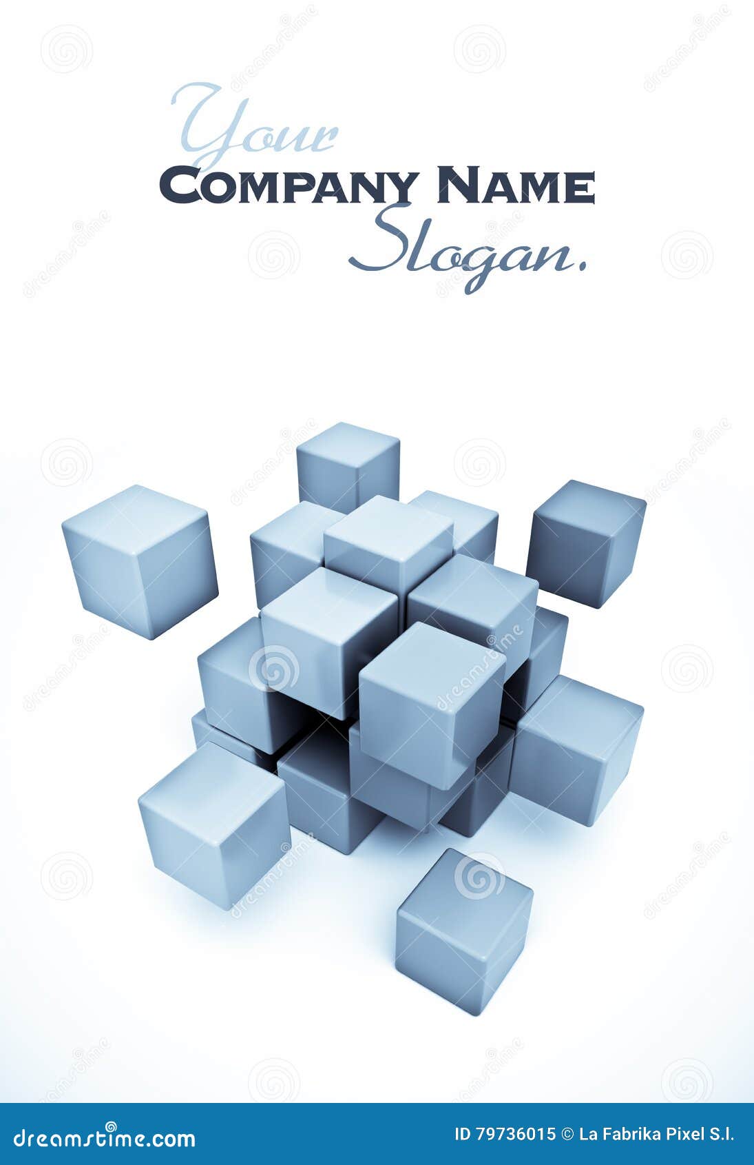 Blue blocks stock illustration. Illustration of turquoise - 79736015