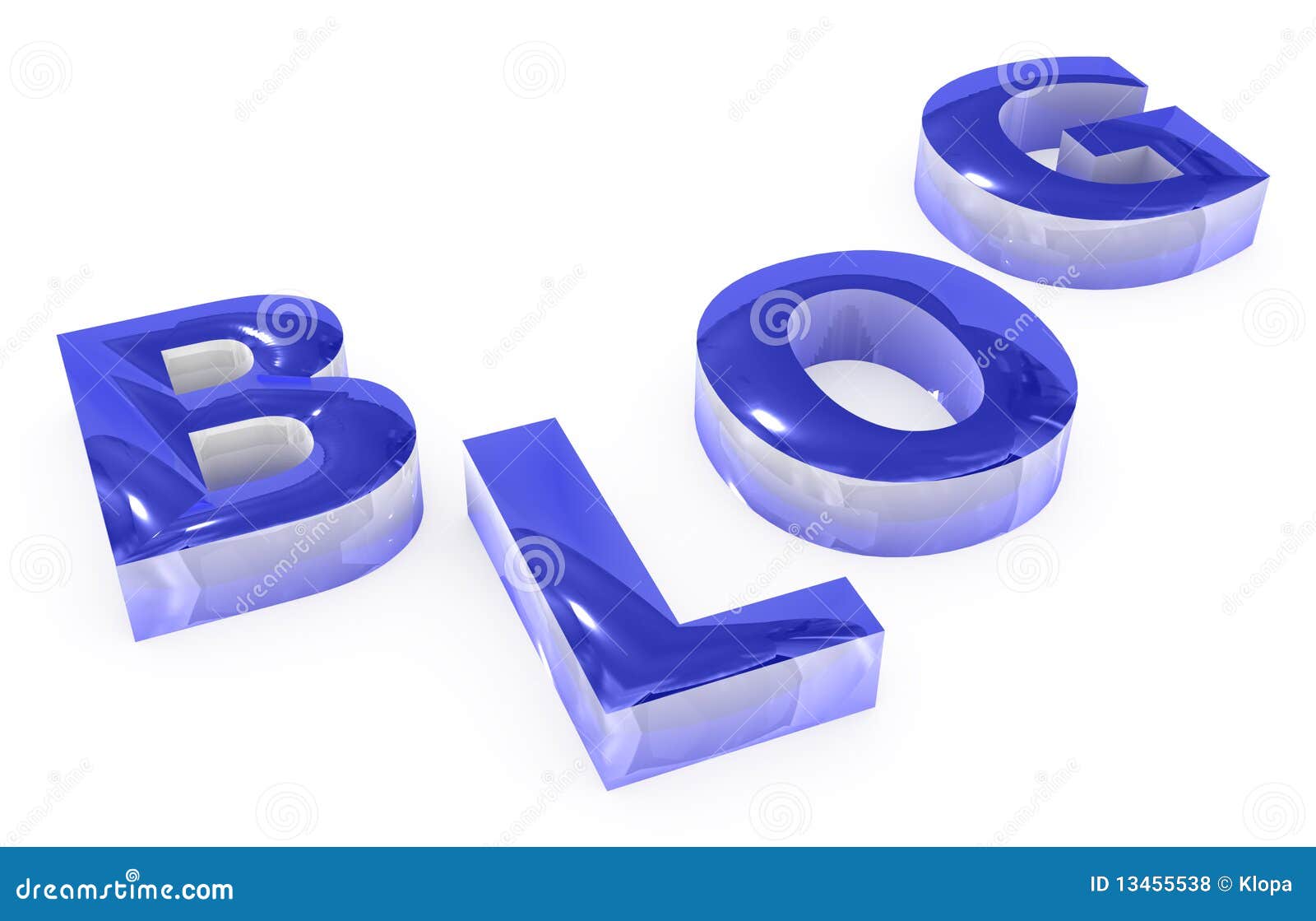 Blue blog sign stock illustration. Illustration of light - 13455538