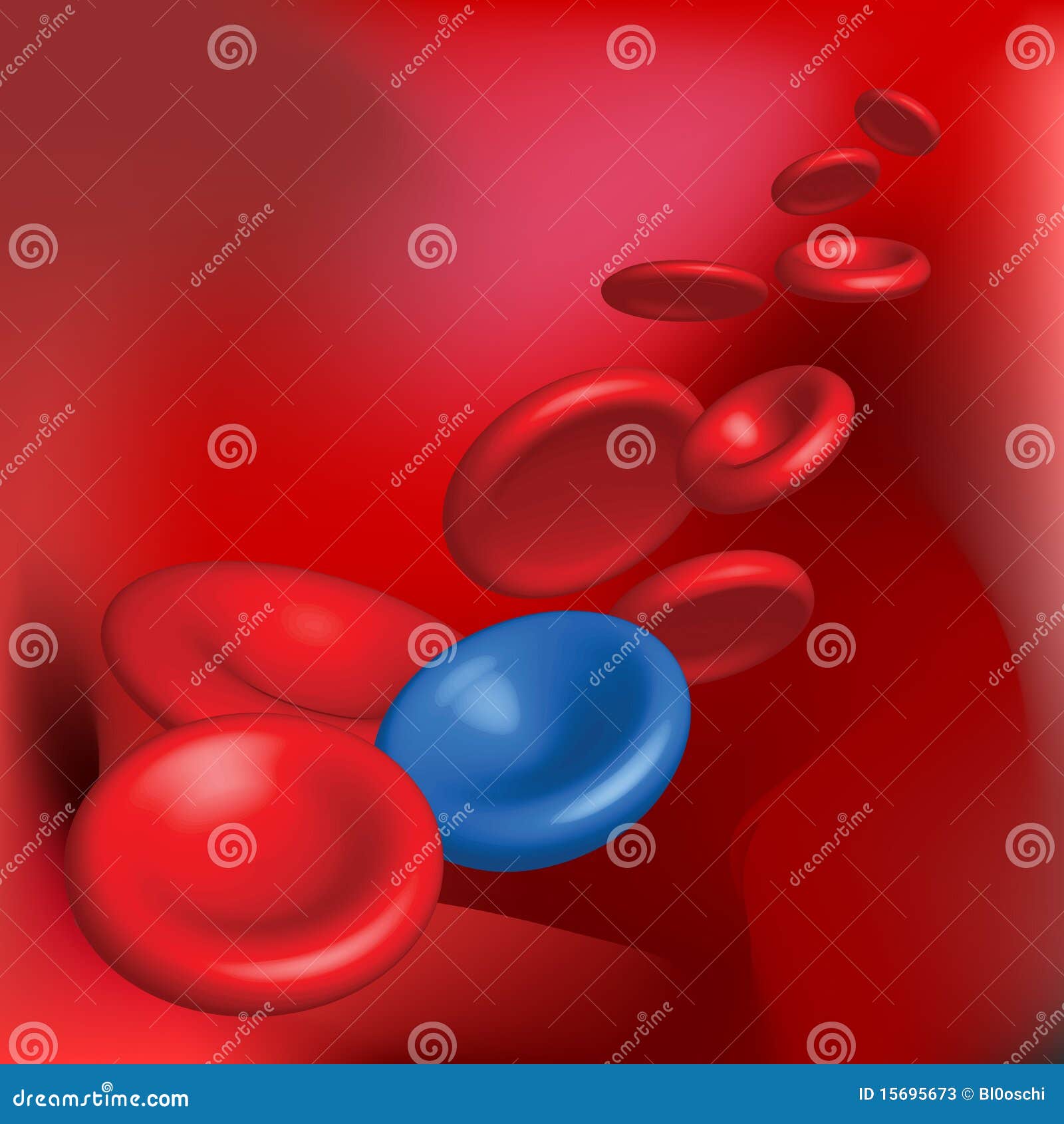 Blue blood stock illustration. Illustration of medicine - 15695673